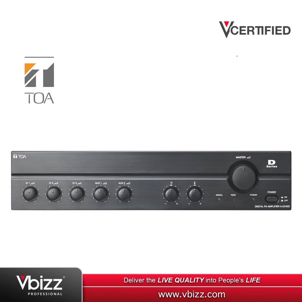 TOA A2240D 240W Digital Mixer Amplifier (A-2240D) | Shopee Malaysia