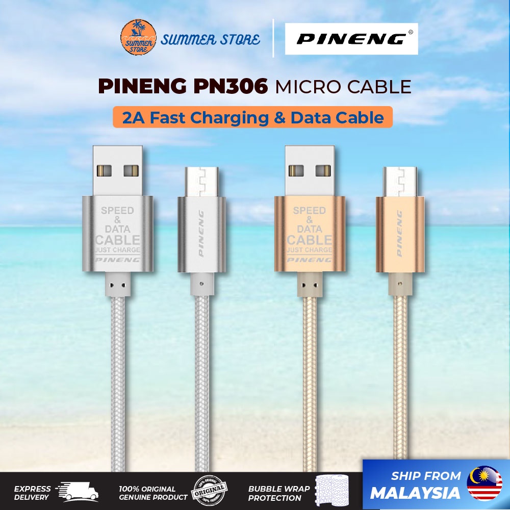 Pineng Cable PN306 Fast Charge Micro USB Data Cable PN-306 | Shopee ...