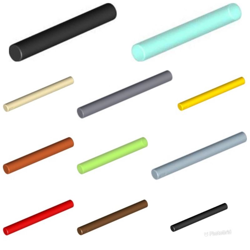 LEGO PARTS 87994 Bar 3L (Bar Arrow) & 30374 Bar 4L (Lightsaber Blade ...