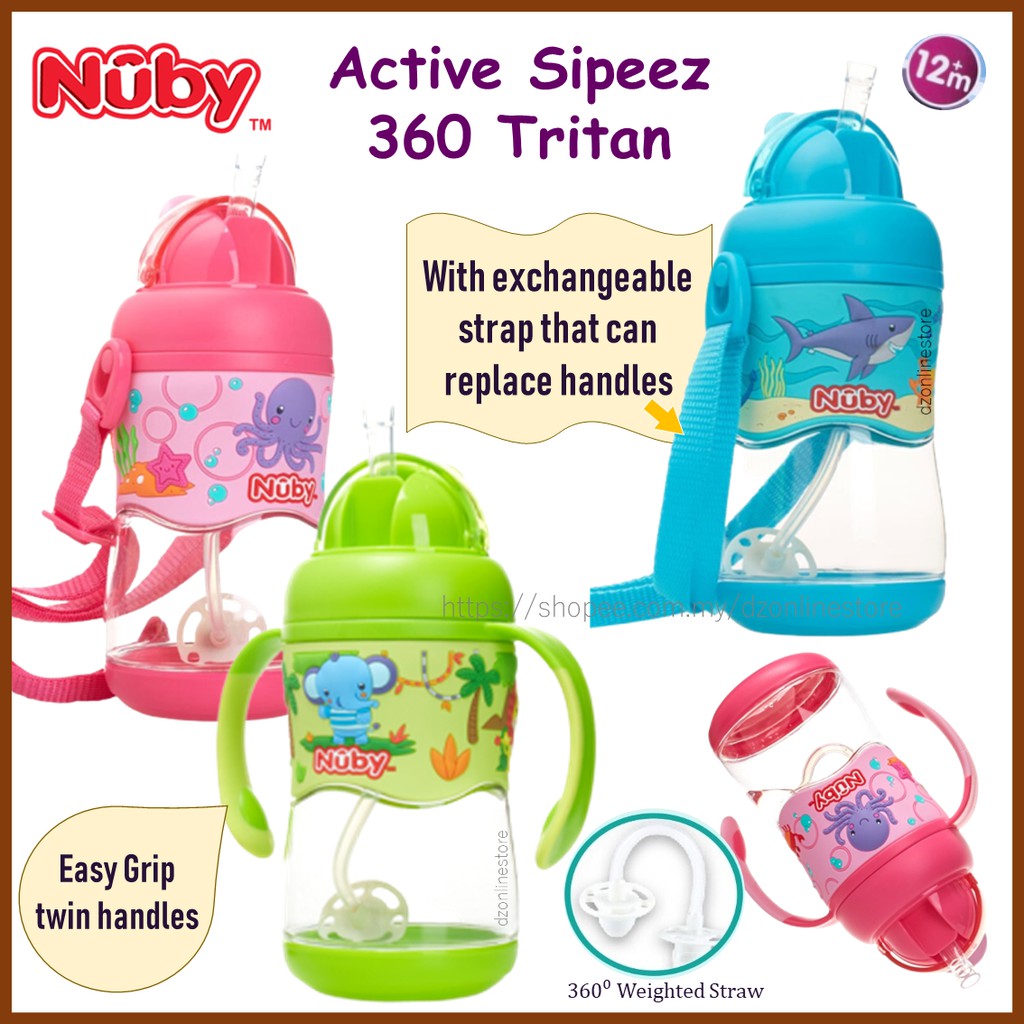 Nuby Tritan Active Sipeez 360 Flip It 12m+ (400 ml / 13 oz) | Shopee Malaysia
