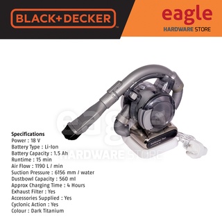Black & Decker PD1820L-GB 18V Flexi Dustbuster ( PD1820L, PD1820 ...