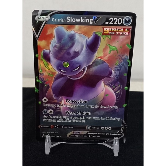 Pokemon TCG | Grade A | Galarian Slowking V (099/198) Ultra Rare (EN ...