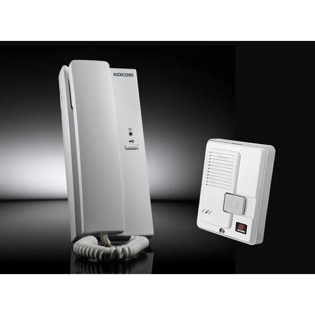 KOCOM 1 TO 1 / 1 TO 2 AC 230V DOOR PHONE AND DOOR STATION AUDIO 2 WIRED ...