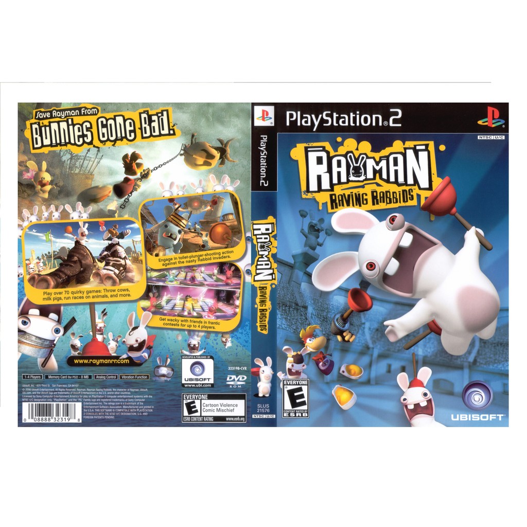 Rayman Raving Rabbids (CD Games PS2) | Shopee Malaysia