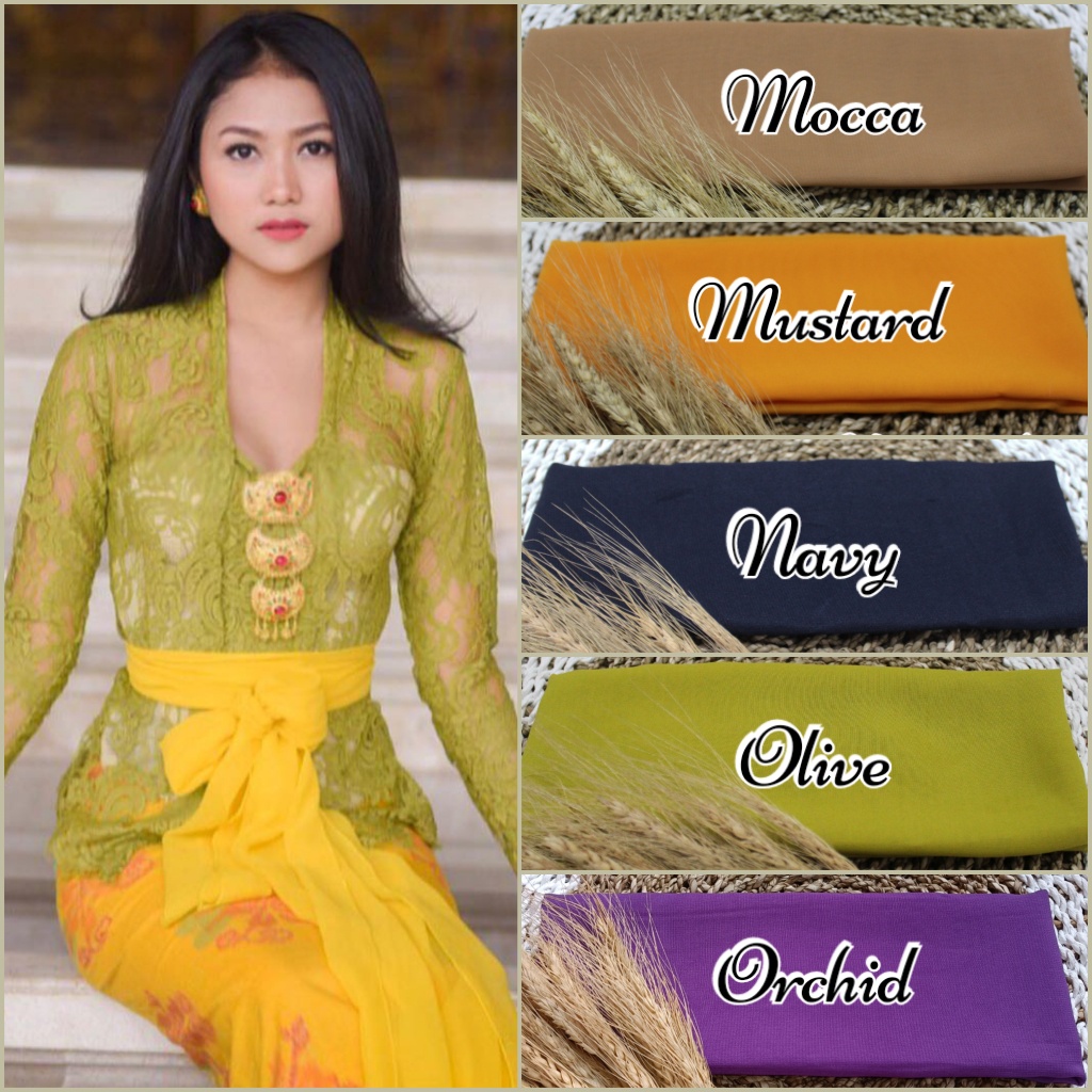 Hycon Chiffon Shawl 2.4m Senteng/ Balinese Shawl Kebaya Shawl/ (Part II ...
