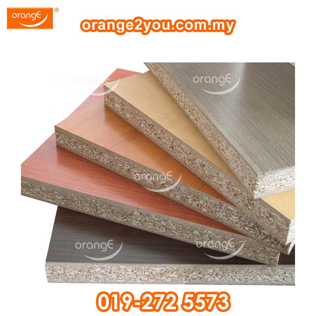 25mm Papan Custom Cut Size Laminated Chipboard Table Top Wood Grain ...