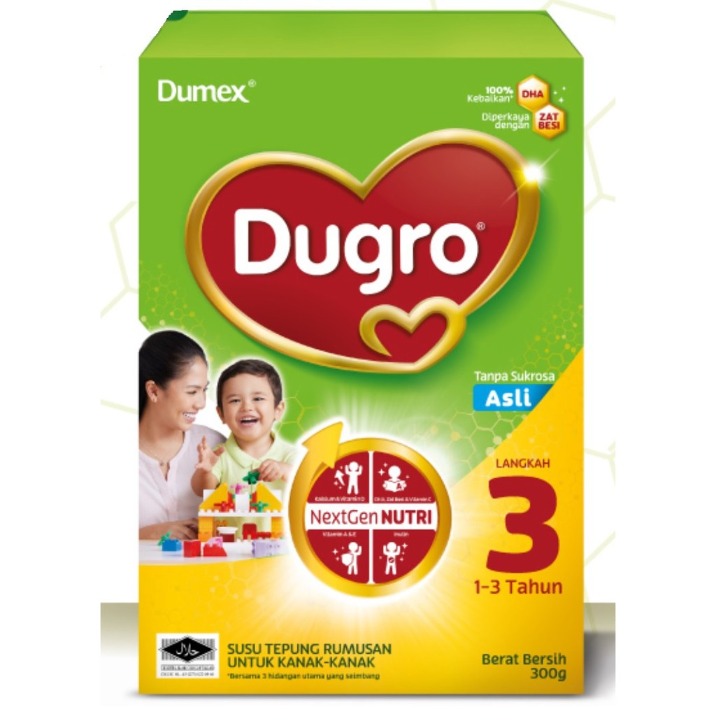 Dumex Dugro Step 3 Original Milk Formula for Kids 1-3 Years 300g ...