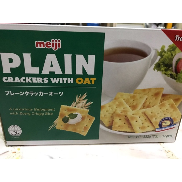 Meiji Plain Crackers with Oat | Shopee Malaysia