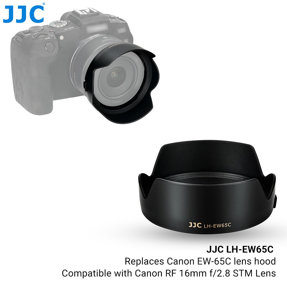 JJC Camera Lens Hood for Canon RF 50mm F1.8 / 85mm F2 / 16mm / 24mm / 28mm / 35mm / 15-35mm / 24 ...