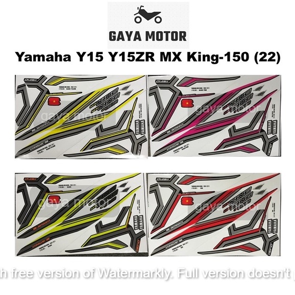 Yamaha Y15 Y15ZR MX King-150 (22) Body Sticker | Shopee Malaysia