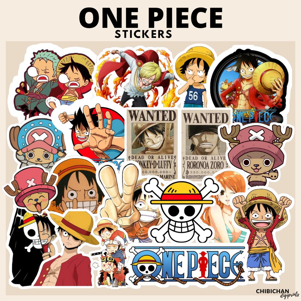 [Anime Stickers] One Piece - waterproof sticker | Shopee Malaysia