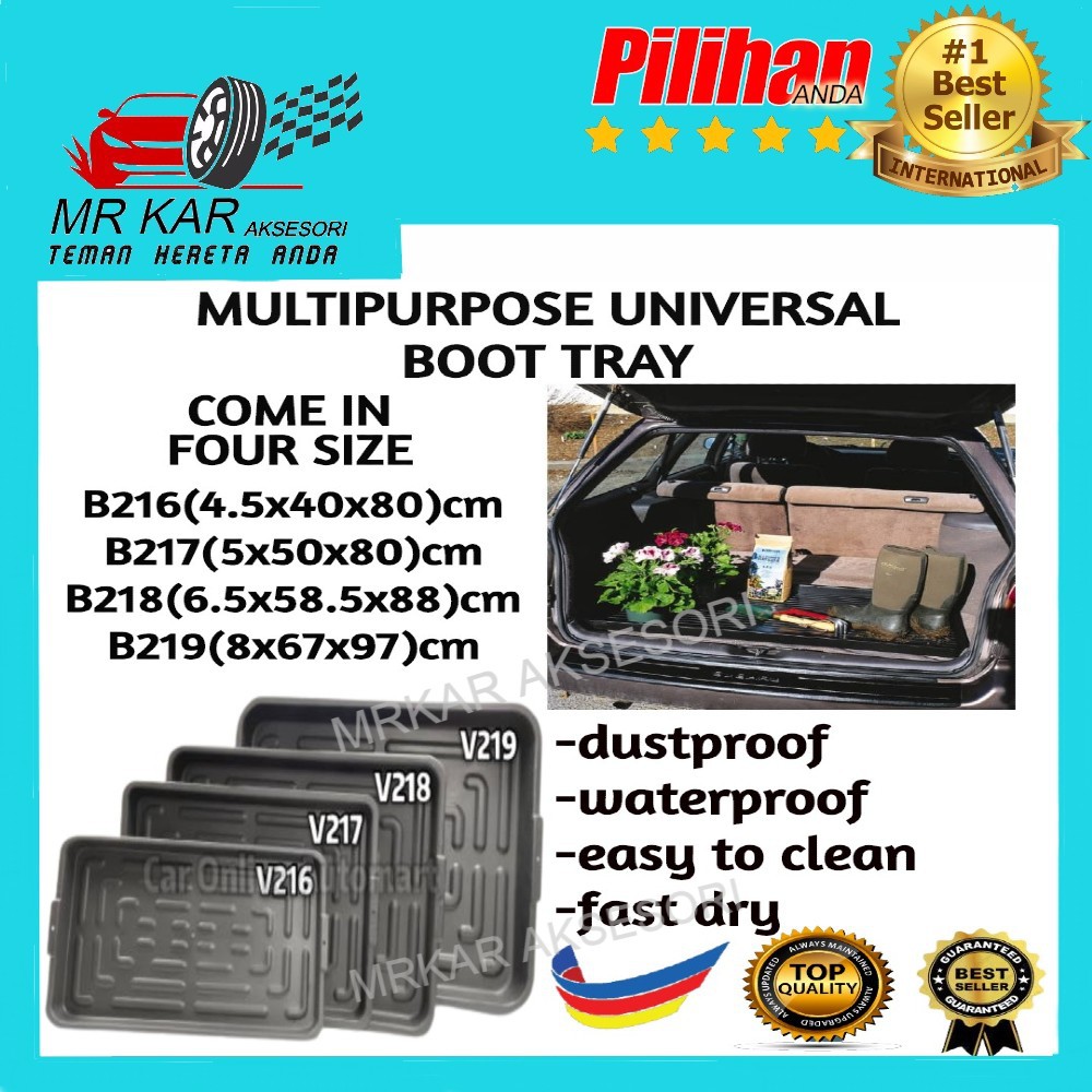 Boot Tray Multipurpose Universal Home / Car - Water Proof - Made IN ...