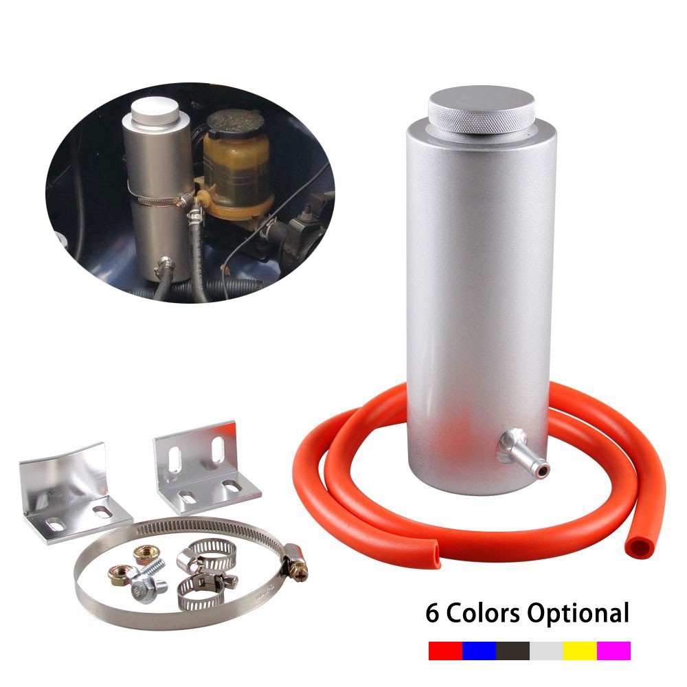 Racing Radiator Coolant Overflow Billet Aluminum Oil Catch Tank Round ...