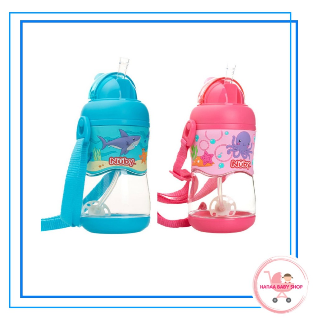 NUBY ACTIVE SIPEEZ 360 TRITAN FLIT IT WITH WEIGHTED STRAW 400ML (13OZ) | Shopee Malaysia