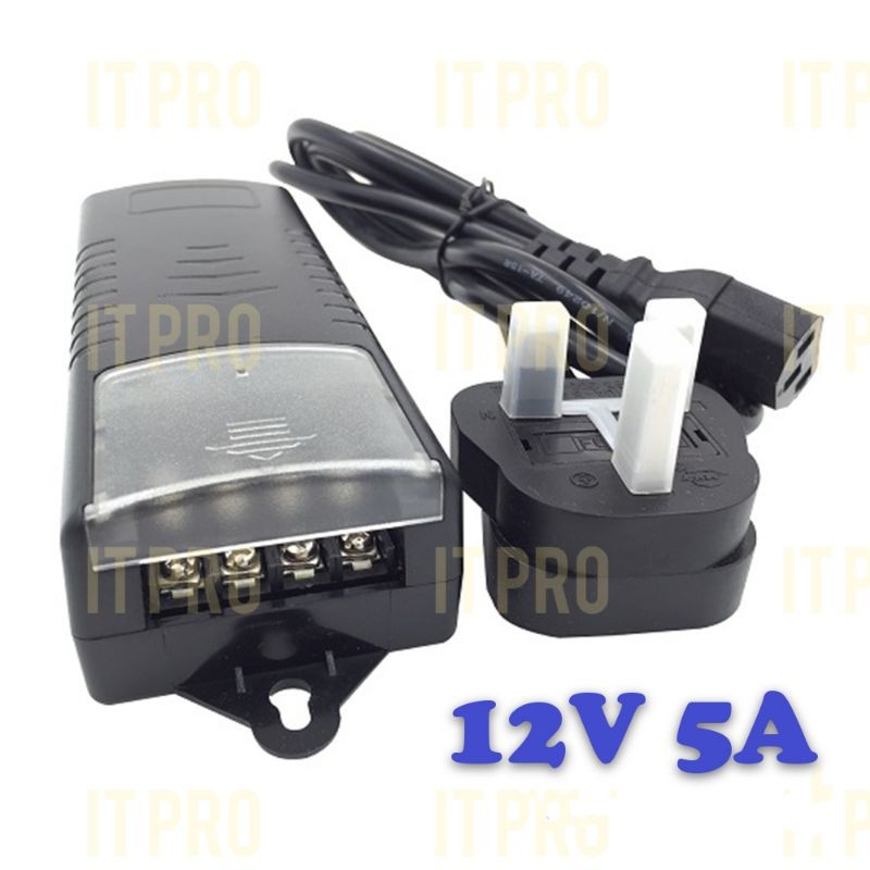 PRO🏠 12V 5A Switching Power Supply CCTV / decoder use | Shopee Malaysia