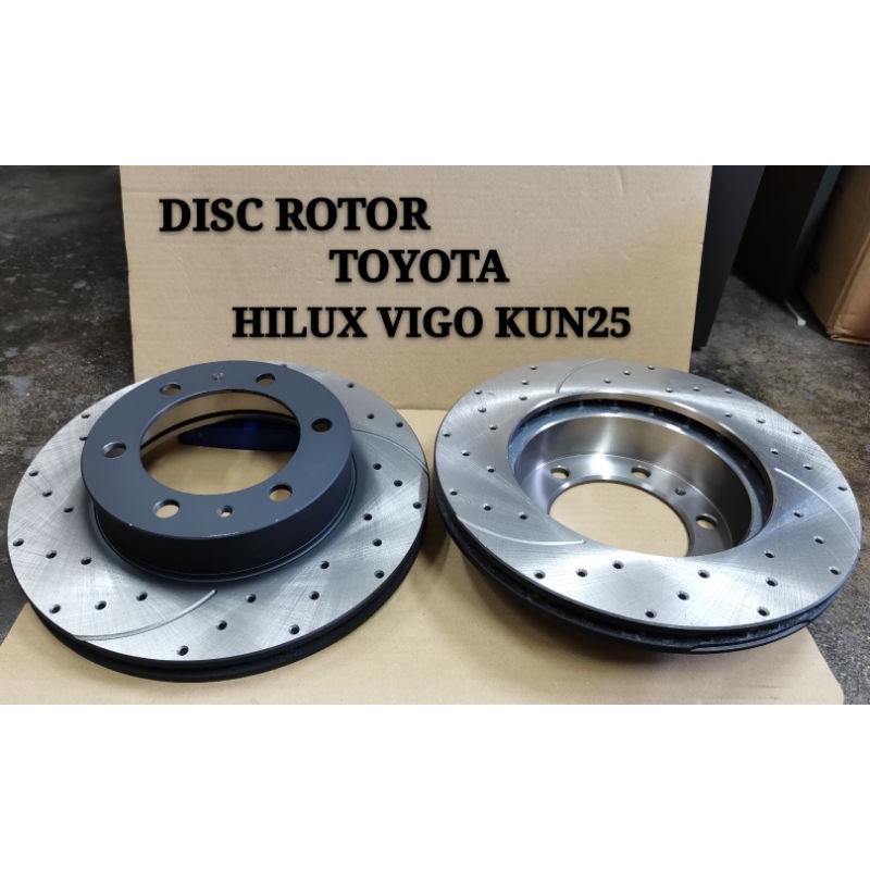 **1 PAIR** **SEPASANG** SPORT DISC ROTOR TOYOTA HILUX VIGO KUN25 ...