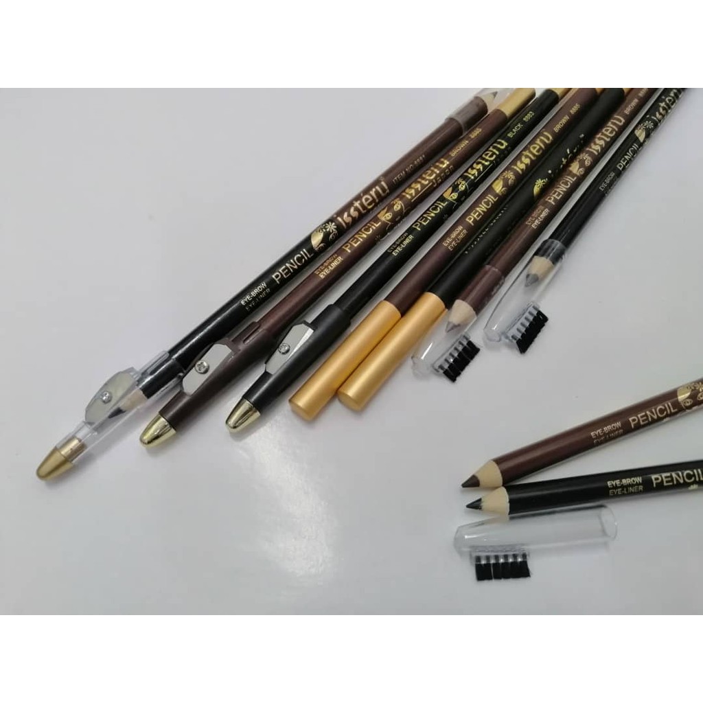1pc Issteru Eye Brow Liner / Celak Mata / Make up Brown Black Pencil ...
