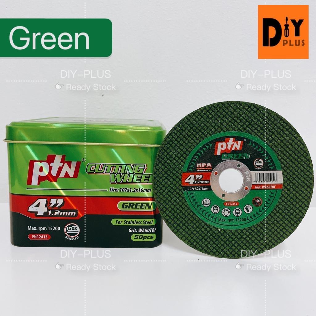 50pcs 4" PTN Cutting Disc 1.2mm Cutting Wheel 107mm /Mata Potong Besi / Stainless Steel for ...