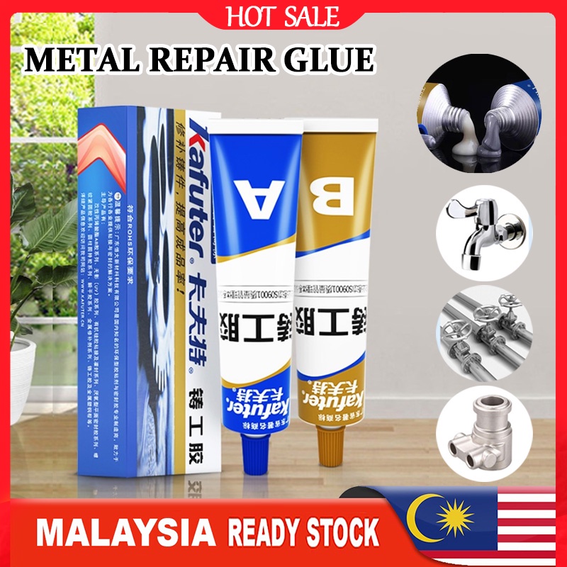 100g Kafuter A+B Metal Repairing Glue Adhesive Super Glue Metal Pipe Repair Special Leakage ...