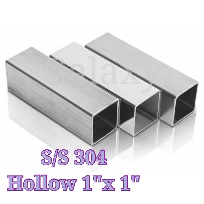100%ORIGINAL SUS 304 STAINLESS STEEL 304 HOLLOW TUBE / SQUARE TUBE ...