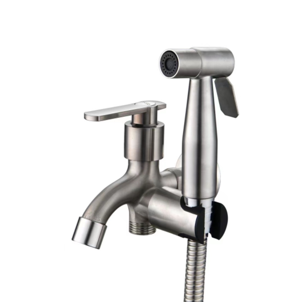 Stainless Steel 304 Toilet Spray Hand Bidet Set Bathroom Faucet Hand ...