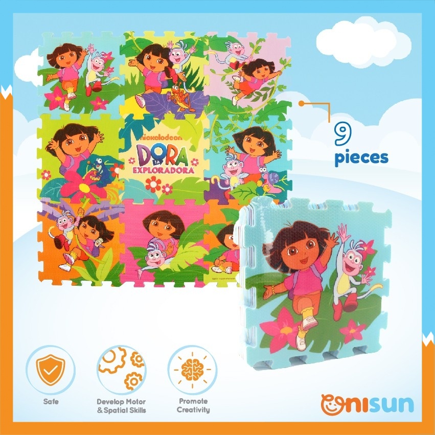 SUNTA Dora Cartoon Soft EVA Foam Early Learning Educational Puzzle ...