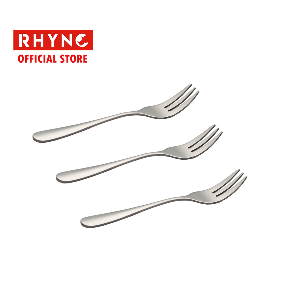 Stainless Steel Cake Fork 3 Pieces | Garfu - High Quality, Readystock ...