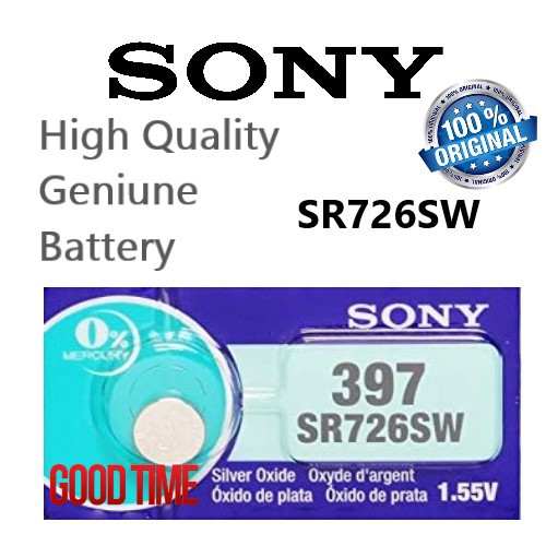SONY ORIGINAL SILVER OXIDE SR726SW (397) BATTERY | Shopee Malaysia