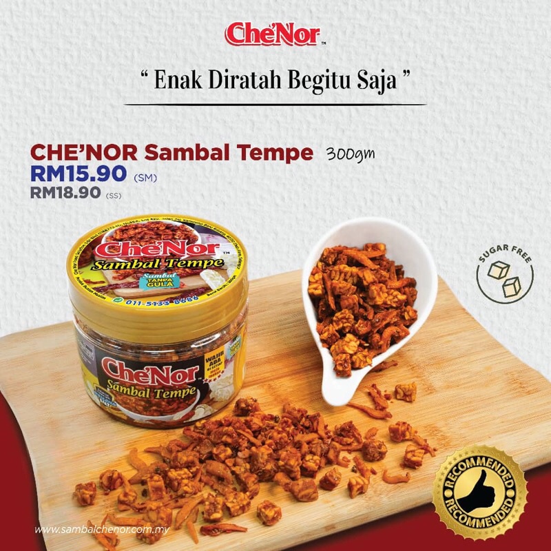 Che’Nor Sambal Tempe | Shopee Malaysia