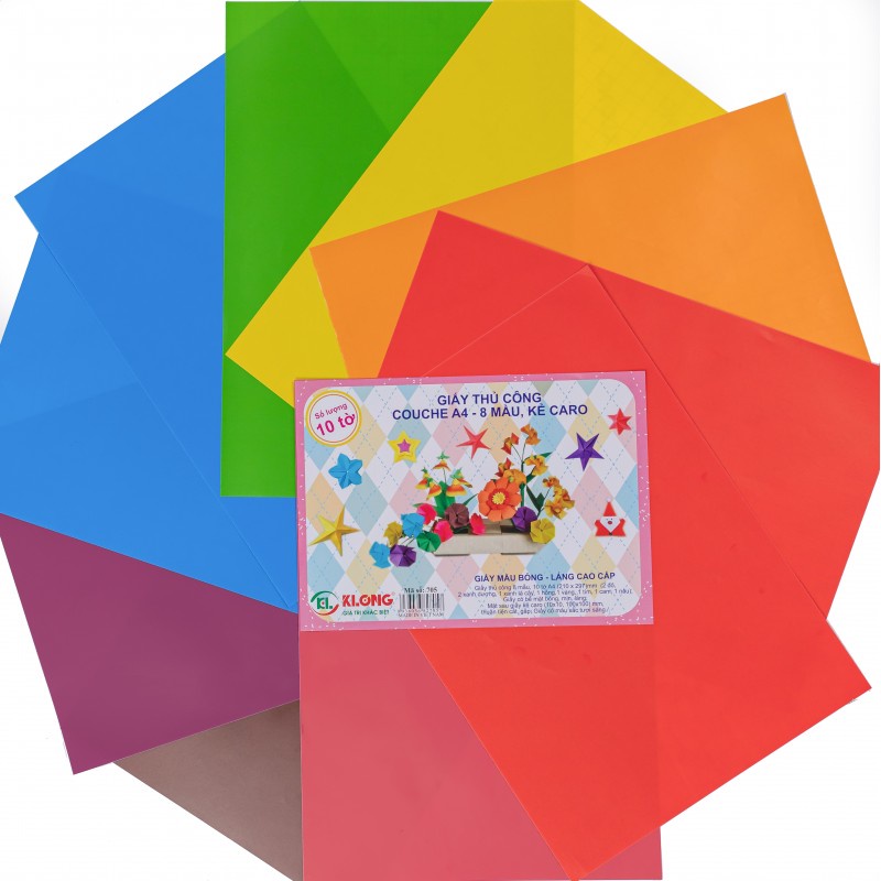 A4 Size Craft Paper 10 Sheets 8 Colors | Shopee Malaysia