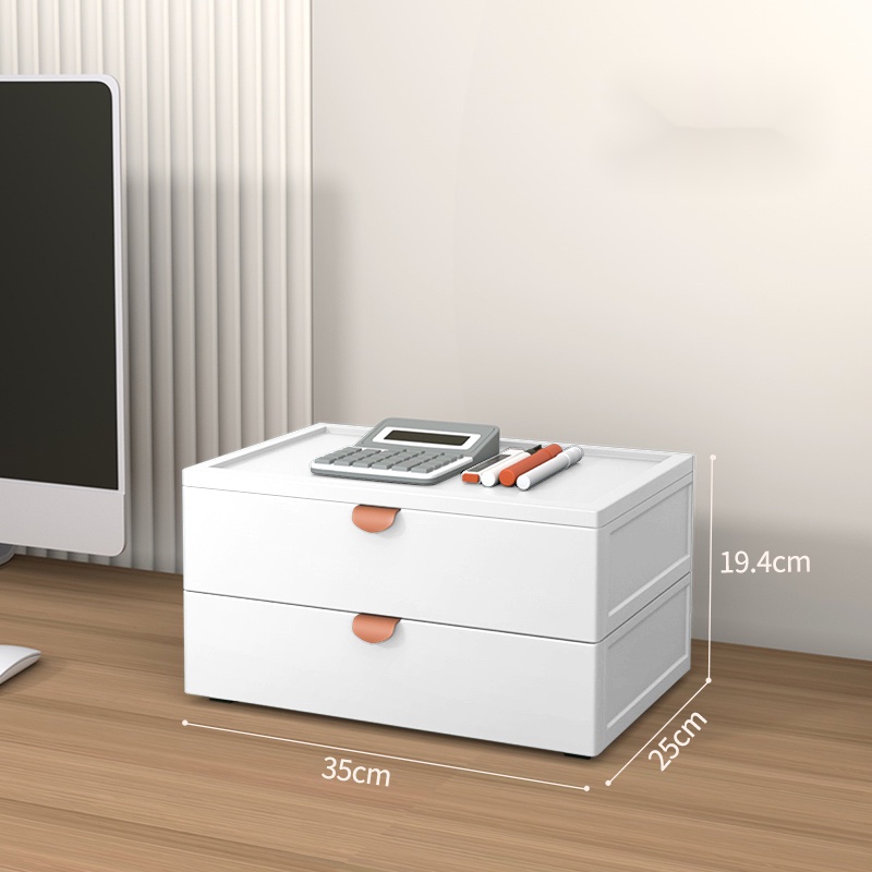 Desktop Storage Box Drawer Office File Stationery Remote Control Desk ...