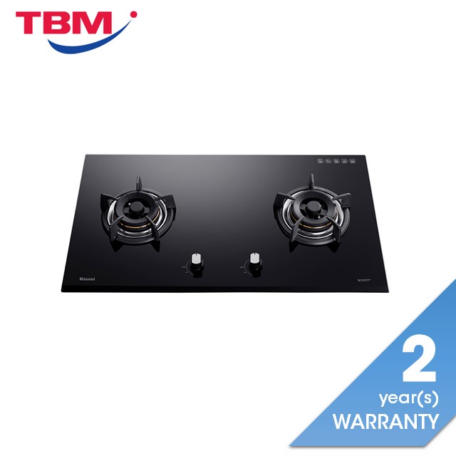 Rinnai RB-92G Built In Hob 2 Burner Schott Glass Top Flexible Cut-Out ...