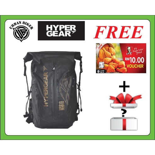 Hypergear Backpack Dry Pac Pro Gold 30L-Water Proof-Authentic | Shopee ...
