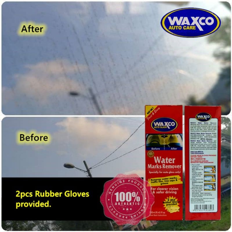 Waxco Watermarks Remover (250ml) / Watermark Rainmark Remover / Car ...