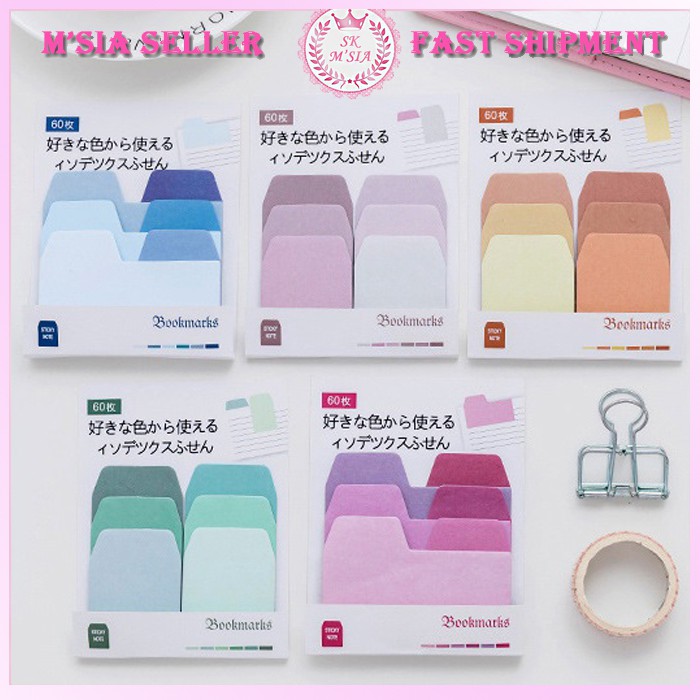 Sticky Note Classic 6 Pastel Colour For Office and School Use | Shopee ...