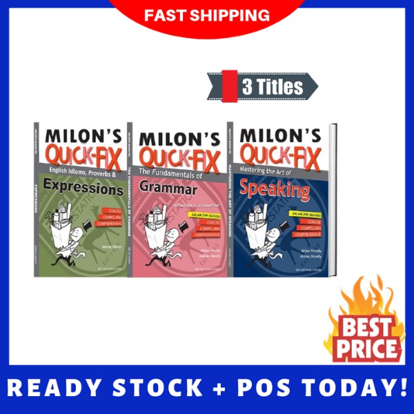 💥GET 3 BOOKS💥Milon's Quick-Fix: Books English (Buku Grammar, English ...