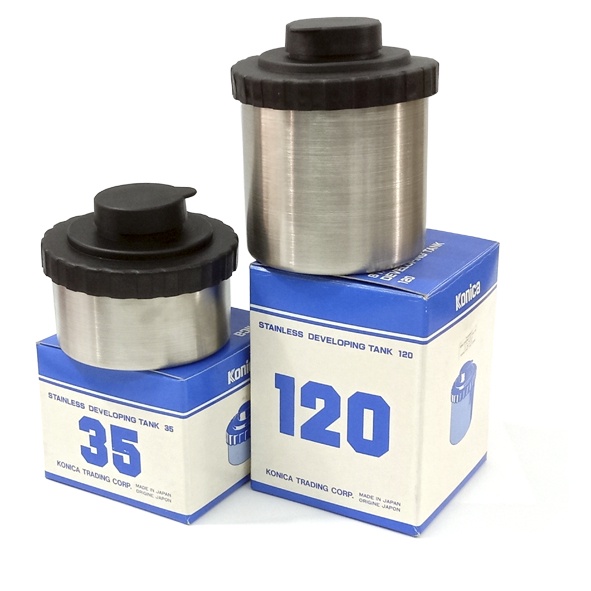 Konica Chery Stainless Steel 35MM and 120MM Film Developing Tank Set ...