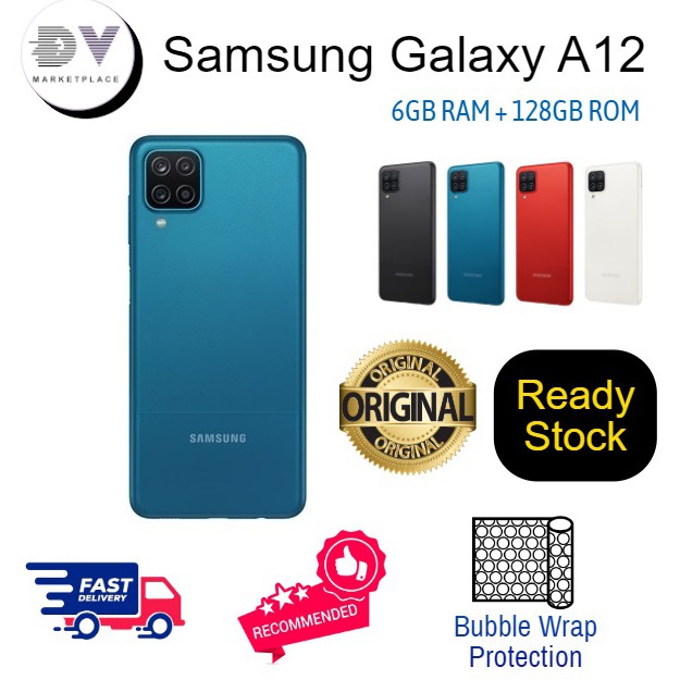 SAMSUNG A12 Smartphone | 6GB RAM + 128GB ROM | Shopee Malaysia