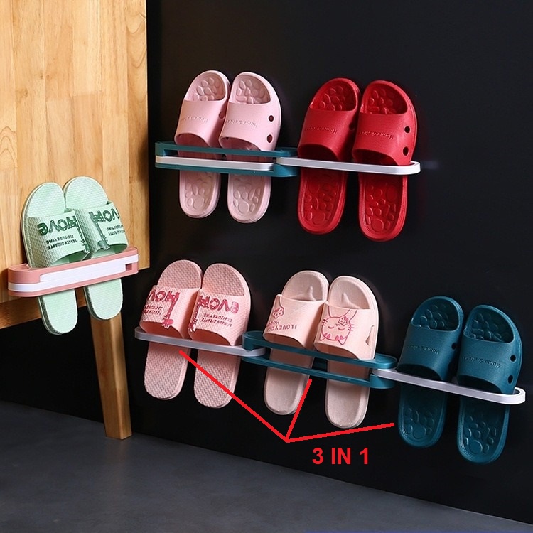 HANGING Shoe Rack Toilet Shoe Rack Rak Gantung Kasut di Toilet Shoe ...