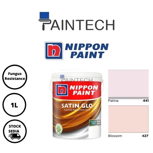 Nippon Satin Glo Paint Pink Color (Interior) Cat Dinding - 1L | Shopee ...