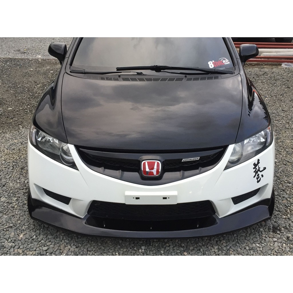 honda civic fd fd1 fd2 type r mugen carbon fiber depan skirt diffuser ...