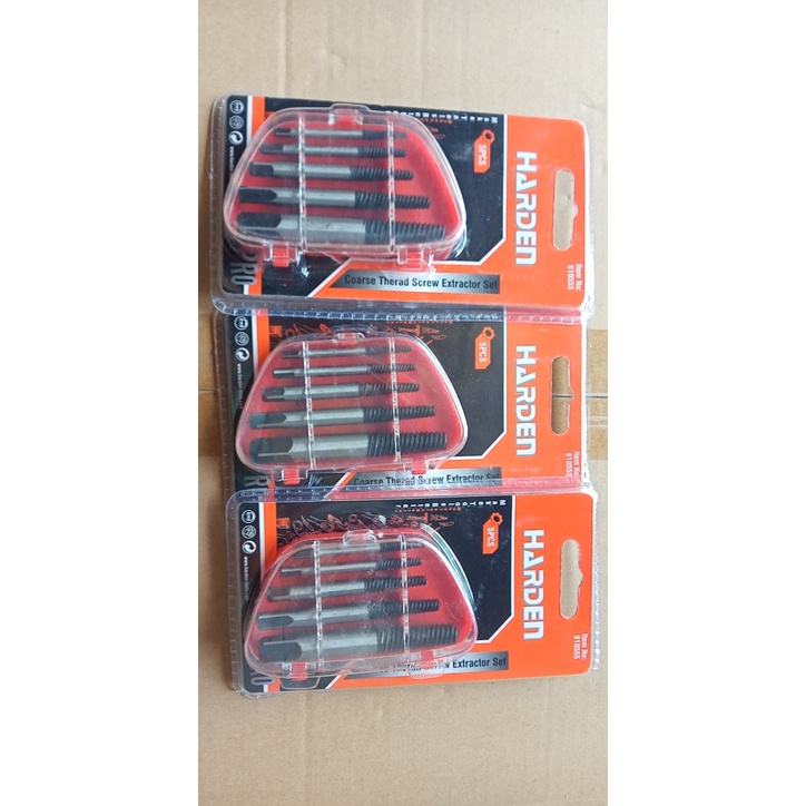 Broken screw removal tool set, Harden threaded screw bolt remover set ...