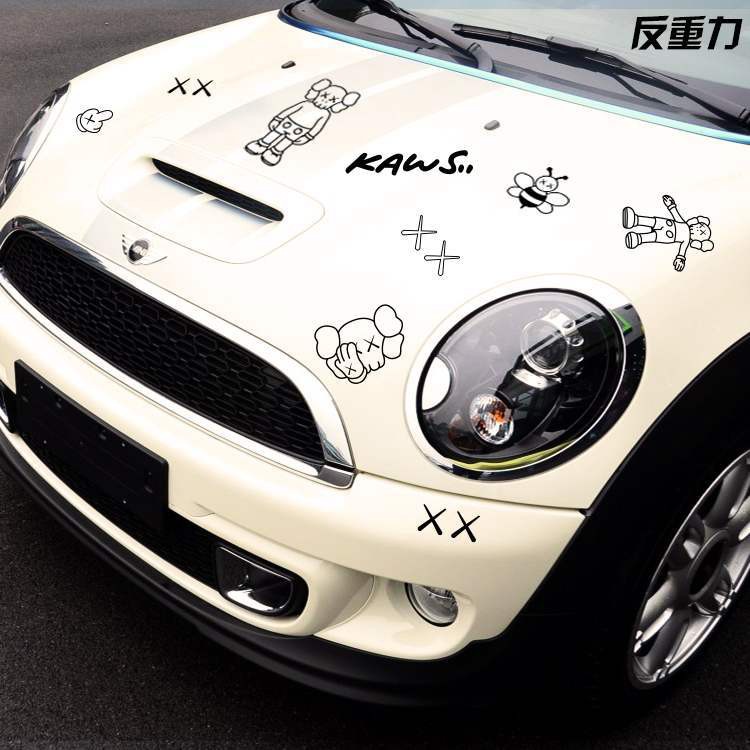 kaws Sesame Street Tide Brand XX Eye Car Sticker Creative Personality ...