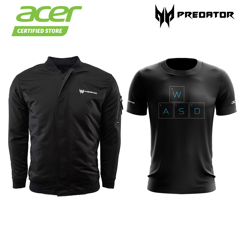 Predator Bomber Jacket + Predator T-Shirt (WASD) | Shopee Malaysia