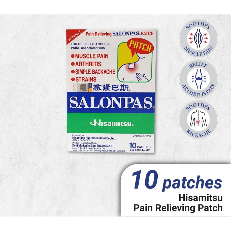 Hisamitsu Salonpas Patch 10's (Harga Untuk 2Box) | Shopee Malaysia