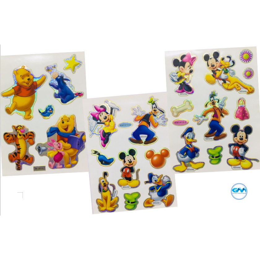 Kawaii Cute Fancy Disney Cartoon Stickers | Cute Stiker Kartun Label ...