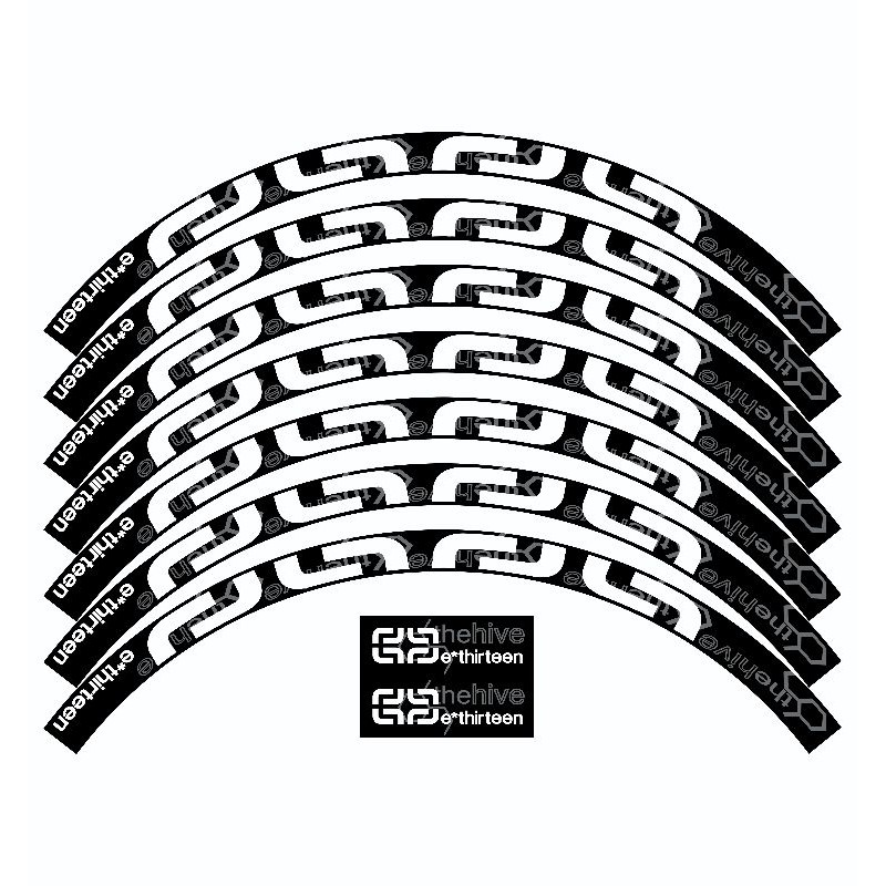 E13 - e*thirteen rim sticker Decal for bicycles - black | Shopee Malaysia