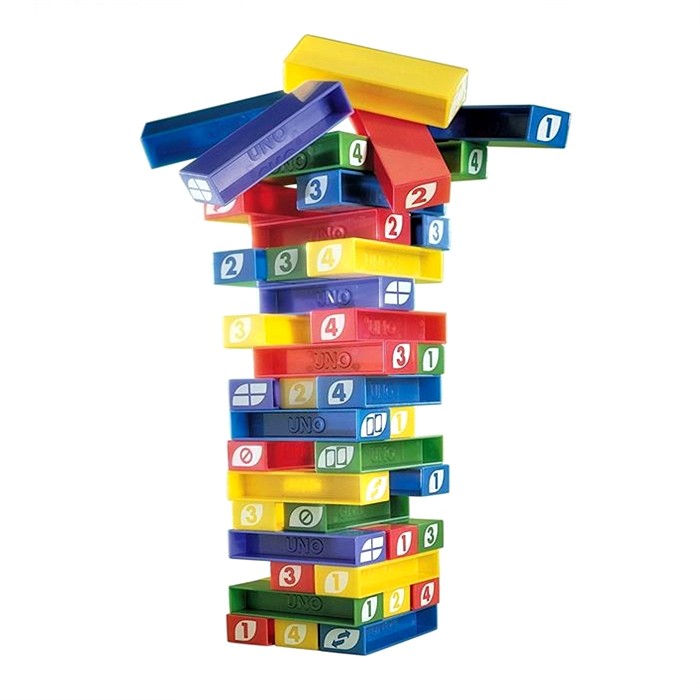 Uno Stacko Stacking Jenga Game | Stacking Block Game | Toys | Family ...