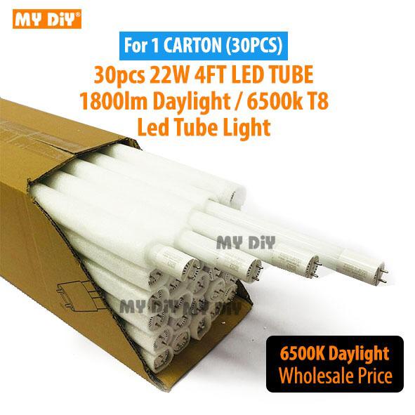 MYDIYHOMEDEPOT - 30pcs 22w 4ft LED Tube T8 1800LM Daylight / 6500k T8 Led Tube Light Wholesale ...
