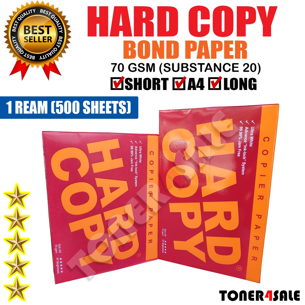 hard copy / copy one / perfect print / advance bond paper sub20 70gsm ...